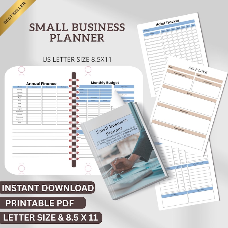 Small Business Planner Printable, Entrepreneur Organizer, Business ...