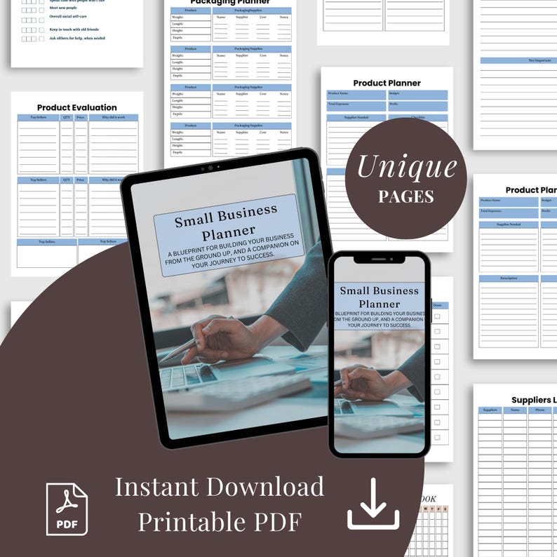 Small Business Planner Printable, Entrepreneur Organizer, Business ...