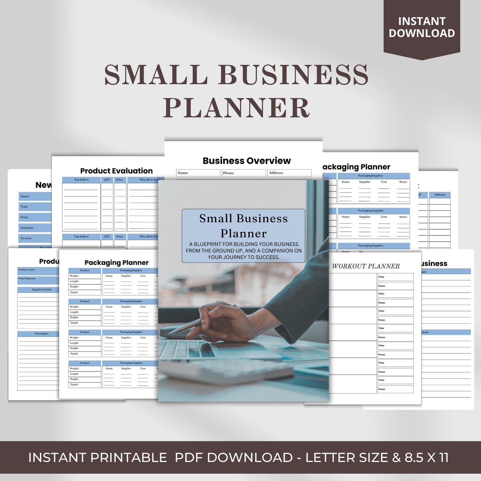 Small Business Planner Printable, Entrepreneur Organizer, Business ...