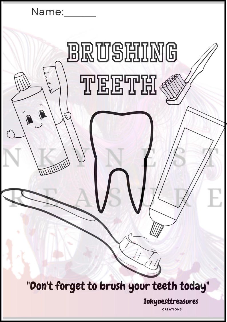 Brushing Teeth Daily Worksheets for Kids – 4 Fun Printable Hygiene ...