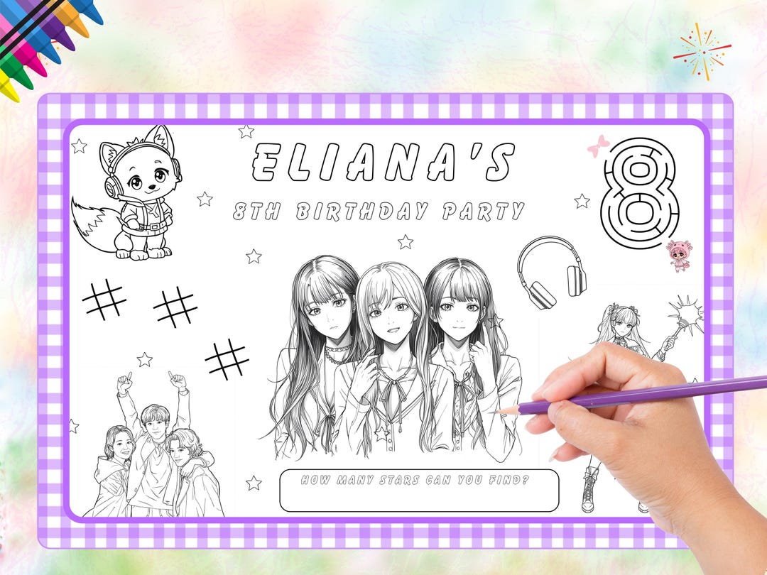 Kpop Download Mat | Printable Games & Activities | Huntrix Activity ...