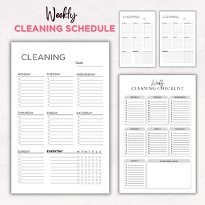 Printable Cleaning Checklist, Decluttering Challenge for Women ...