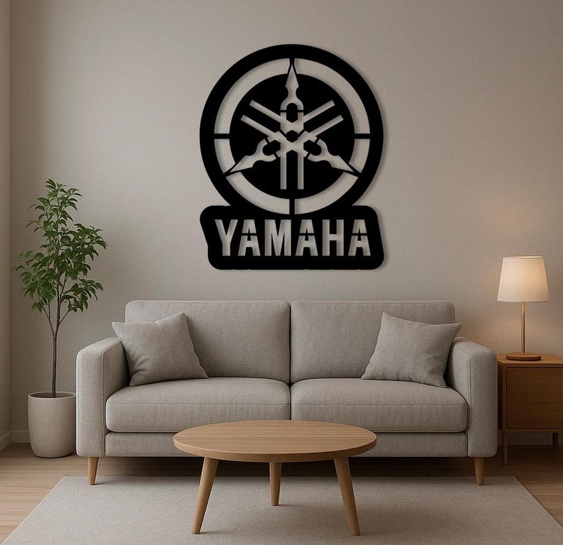 Yamaha LED Lighted Wall Sign: Garage Decor, Man Cave - Etsy