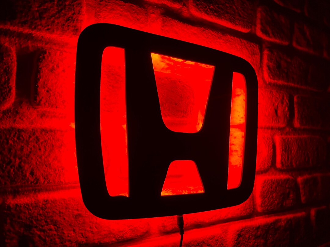 Honda Wall Art, Car Garage Decor, MDF Wooden Car Sign, Gifts for Him ...
