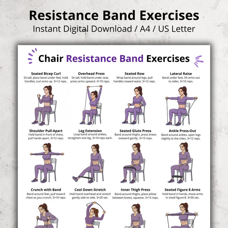 Gym Exercise List - Etsy