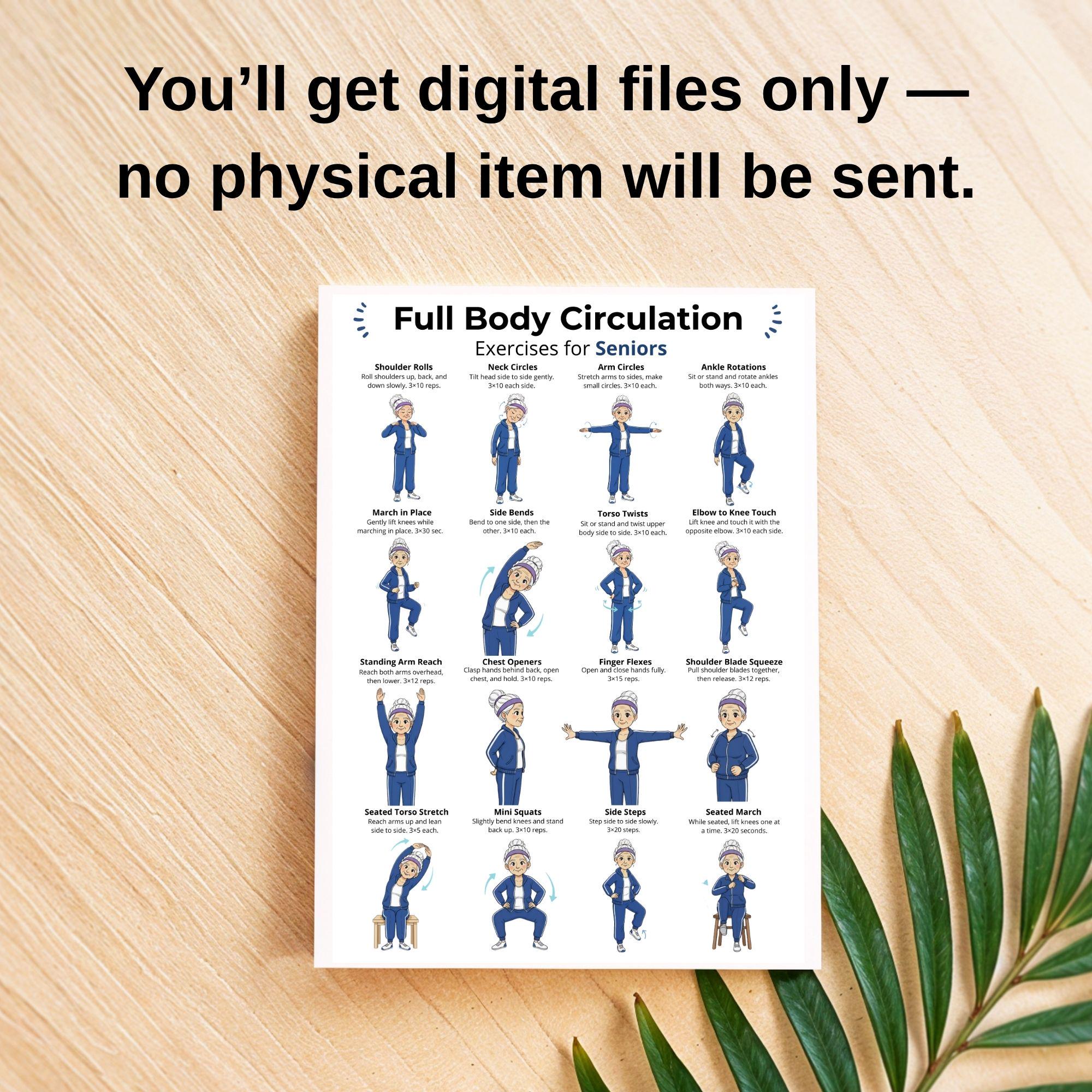 Circulation Exercises for Seniors | Gentle Standing & Seated Movements ...