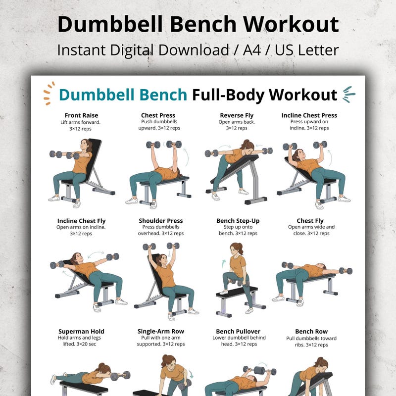 Dumbbell Workout Arms - Etsy