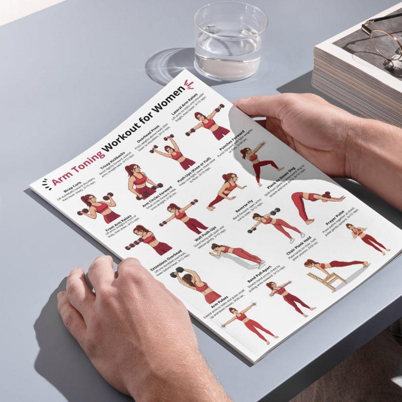 Arm Workout for Women | Arm Dumbbell Exercise Chart PDF | Illustrated ...