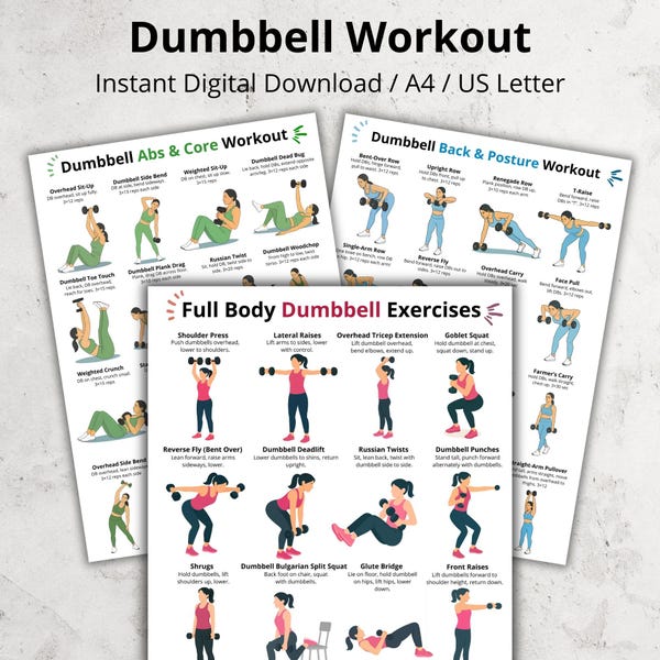 Poster Art Dumbbell - Etsy UK