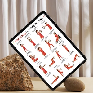 Pilates Ring Full Body Workout Printable Poster, Magic Circle Exercises ...