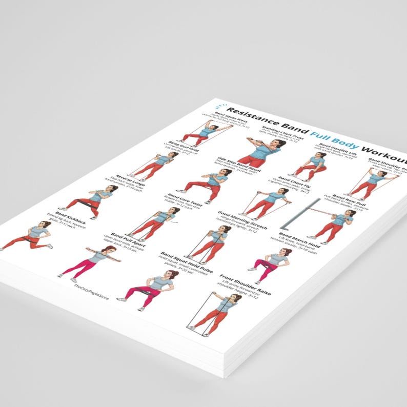 Resistance Band Exercises for Full Body - Resistance Band Workout for ...