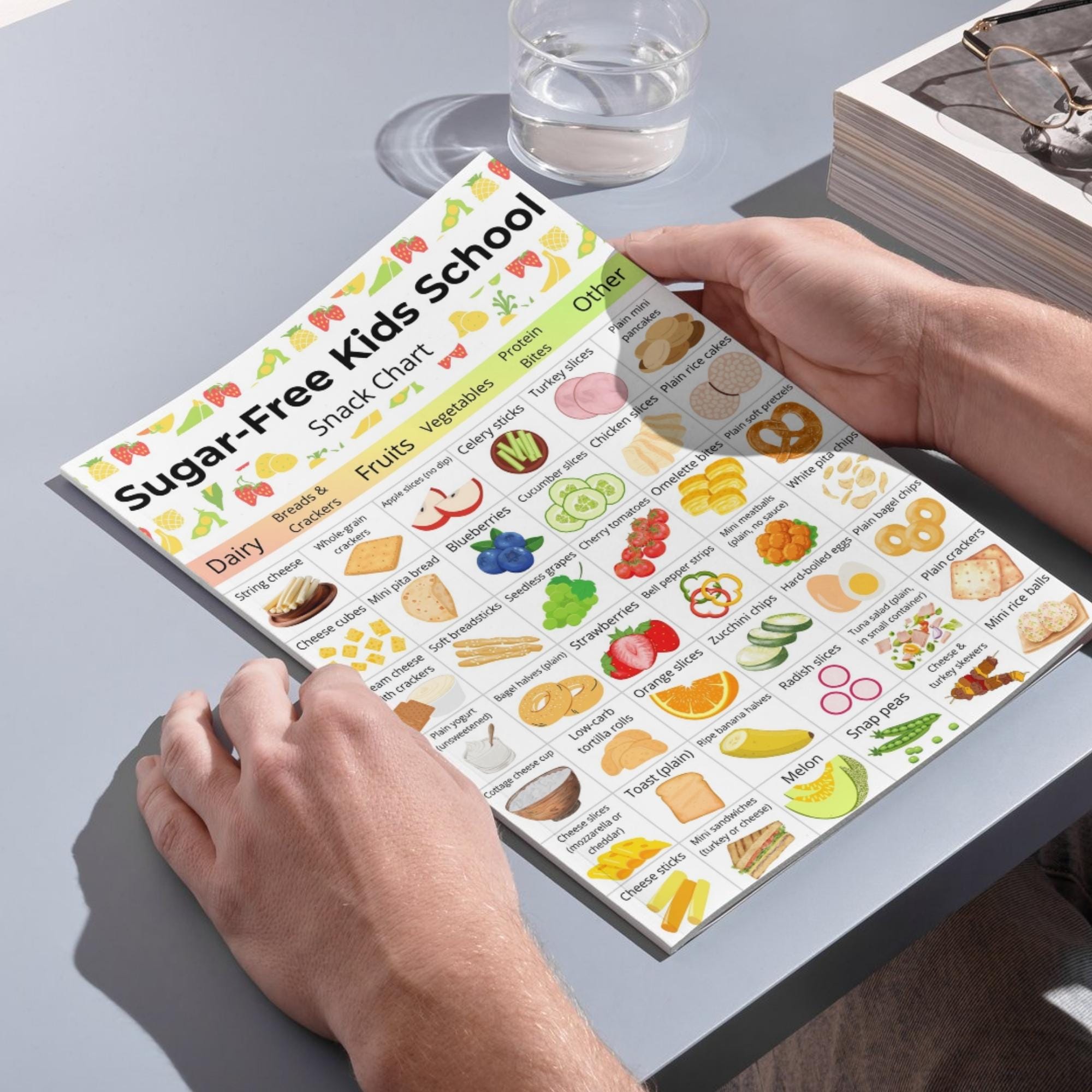 Sugar Free Kids School Snack Chart PDF, Low Sugar Quick Snacks Ideas ...
