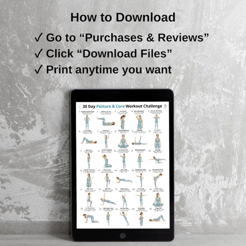 30 Day Posture and Core Workout Challenge – Standing Core Exercises ...