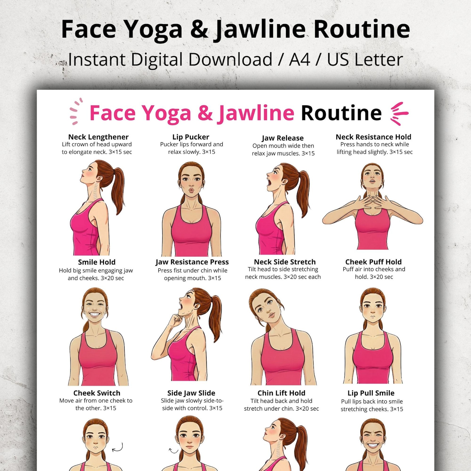 Face Yoga Exercises Pdf