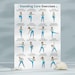 Standing Core Exercises Chart | Gentle Standing Ab and Oblique Workout ...