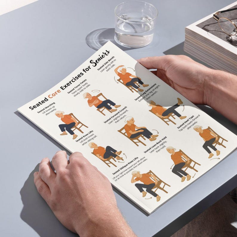 Seated Chair Core Exercises for Seniors – Gentle Chair Core Workout ...