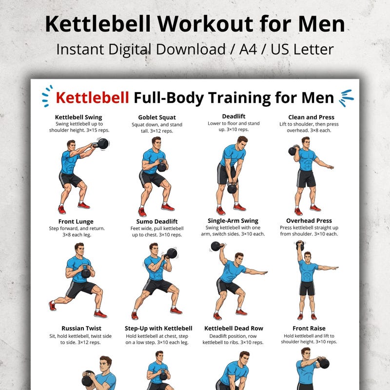 Mens Kettlebell Home - Etsy