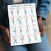 Standing Core Exercises Chart | Gentle Standing Ab and Oblique Workout ...