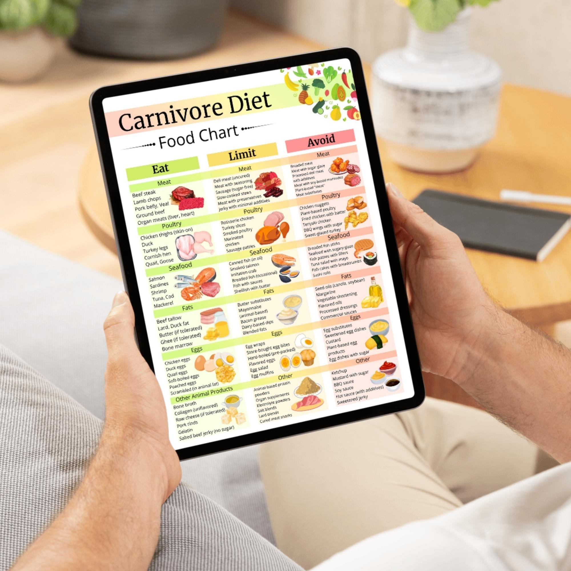 Carnivore Diet Food Chart: High Protein, Animal-based Food List ...