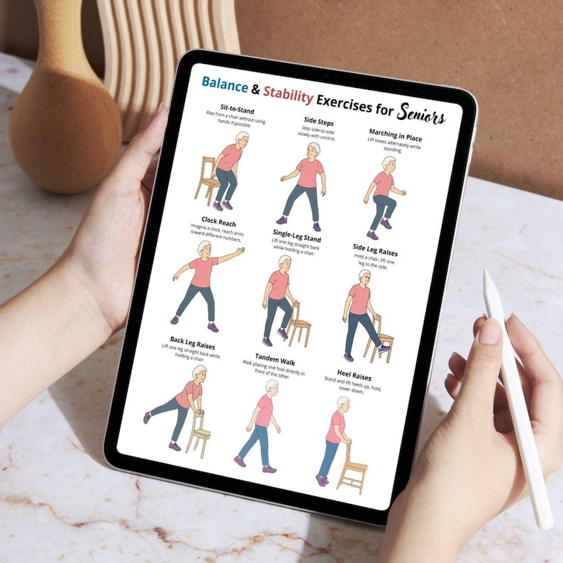 Balance & Stability Exercises for Seniors – Gentle Low Impact Workout ...