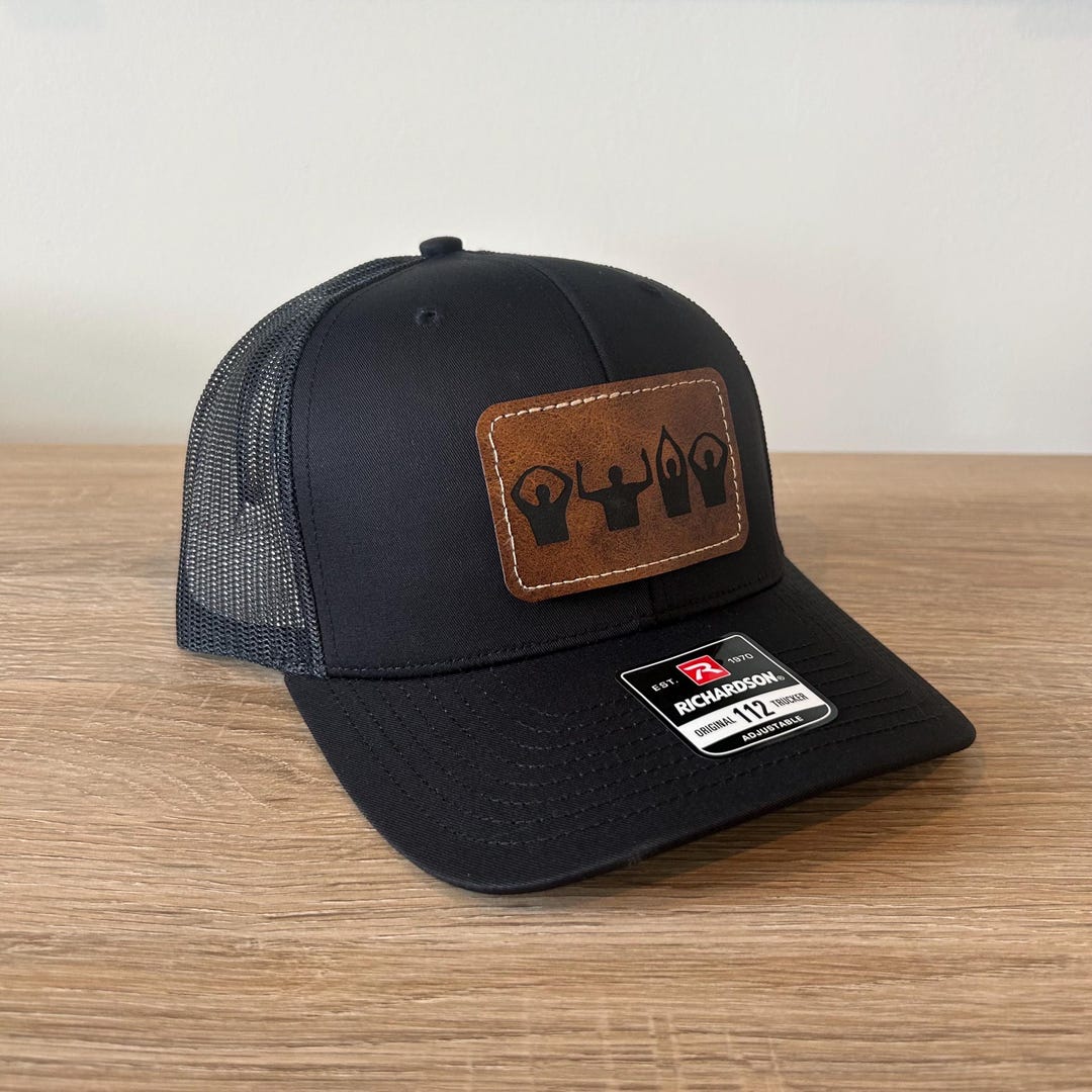 Ohio Silhouette Hat – Custom Leather Patch Hat – Richardson 112 ...