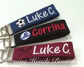 Personalized Sports Tag / Sports Keychain / Monogrammed Key | Etsy