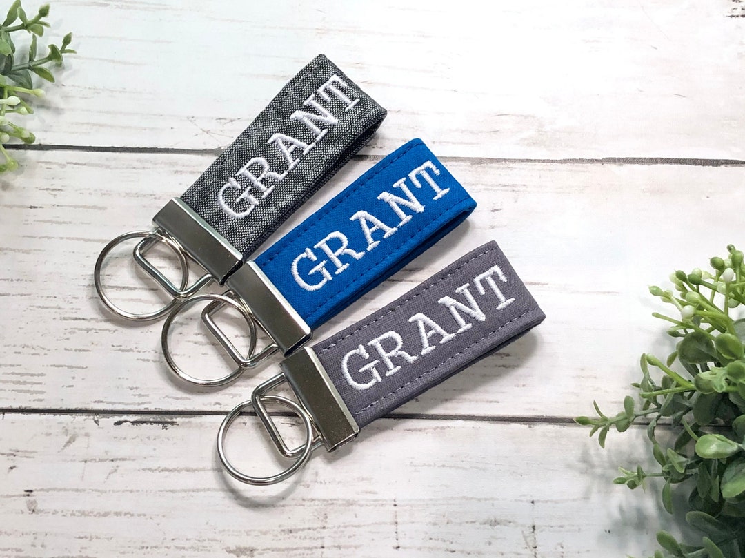 Mini Key Chain / Fabric Key Fob / Gift for Him / Gifts Under 15 / Mini ...