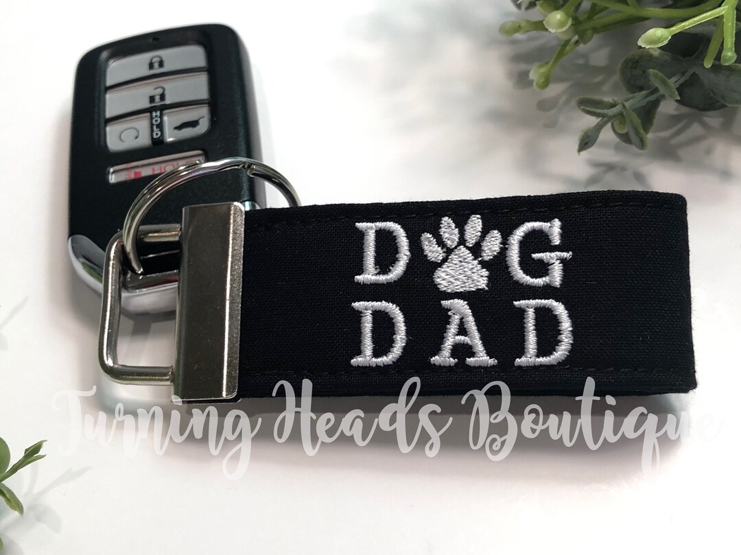 DOG DAD Mini Keychain/ Personalized Backpack Tag /bag Tag/ Mini ...