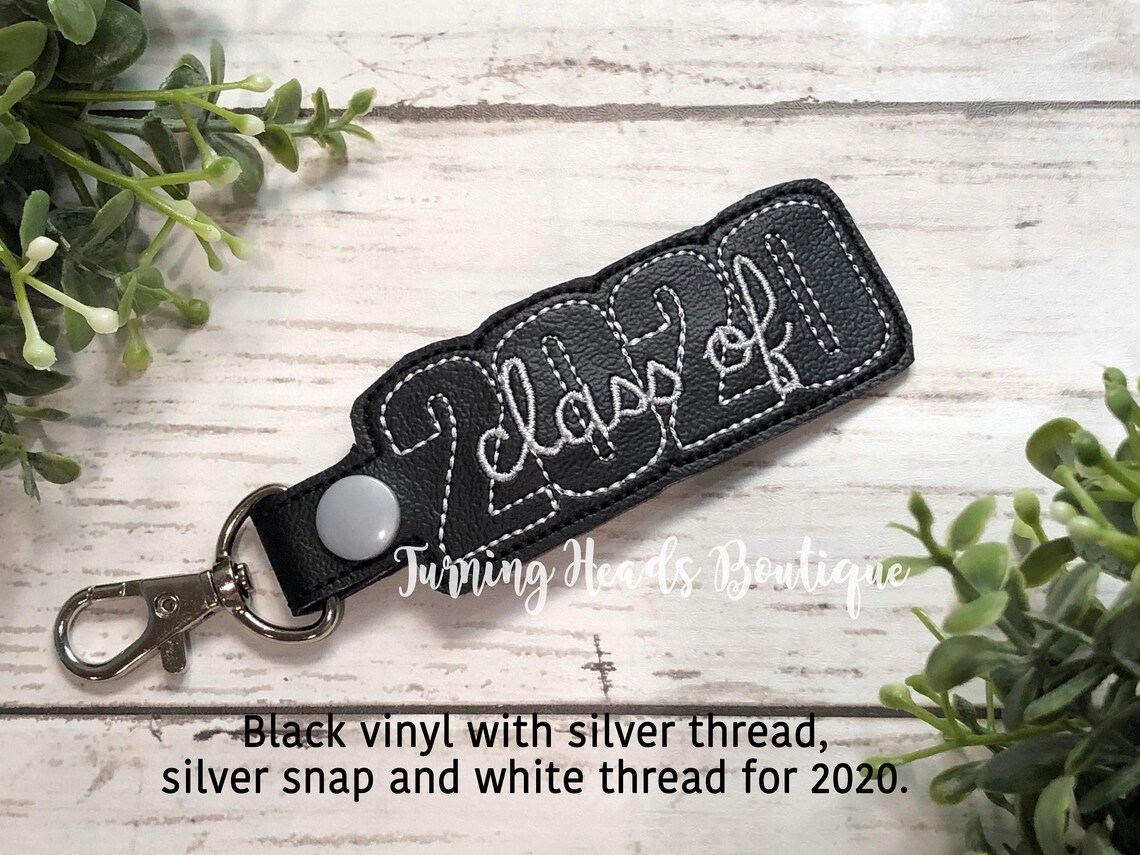 Class of 2024 2025 2026 Keychain/ Graduation Gift/ Vinyl Snap Tab ...