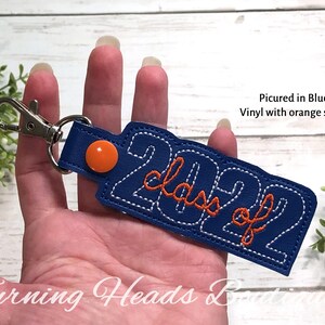 Class of 2024 2025 2026 Keychain/ Graduation Gift/ Vinyl Snap Tab ...