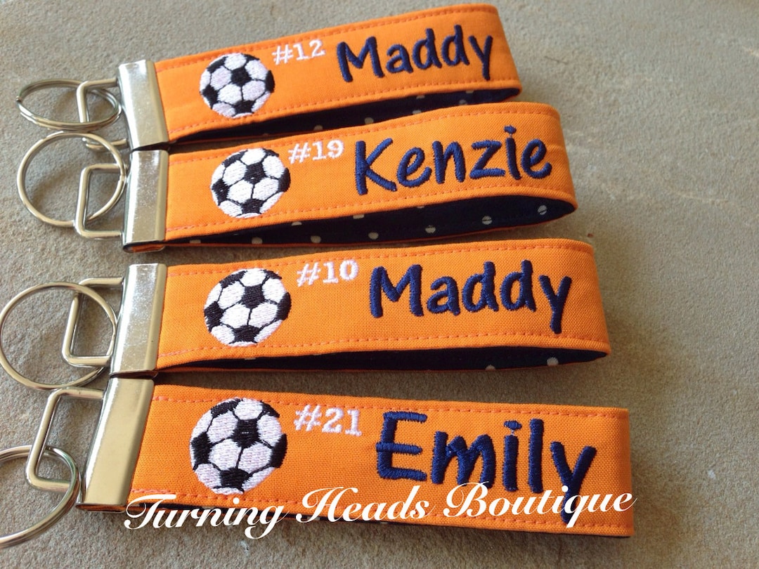 Personalized Sports Tag / Sports Keychain / Monogrammed Key Fob ...