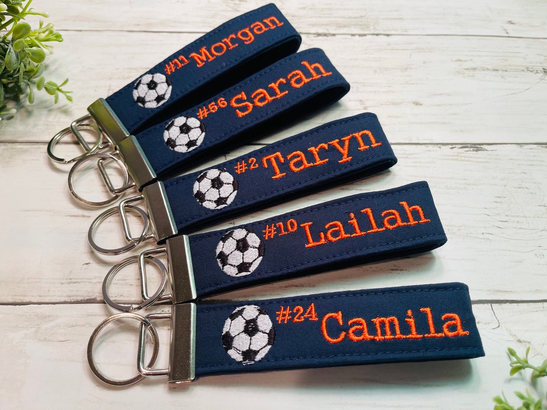 Personalized Sports Tag / Sports Keychain / Monogrammed Key Fob ...