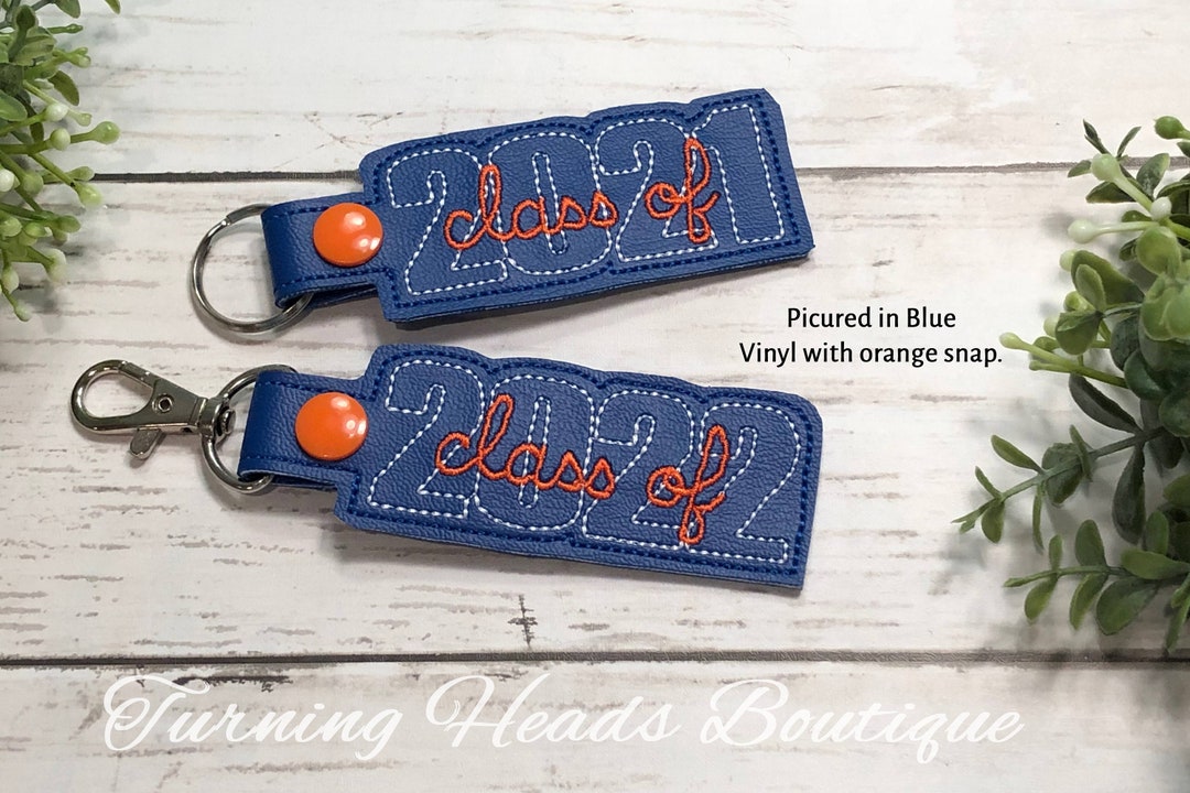 Class of 2024 2025 2026 Keychain/ Graduation Gift/ Vinyl Snap Tab ...