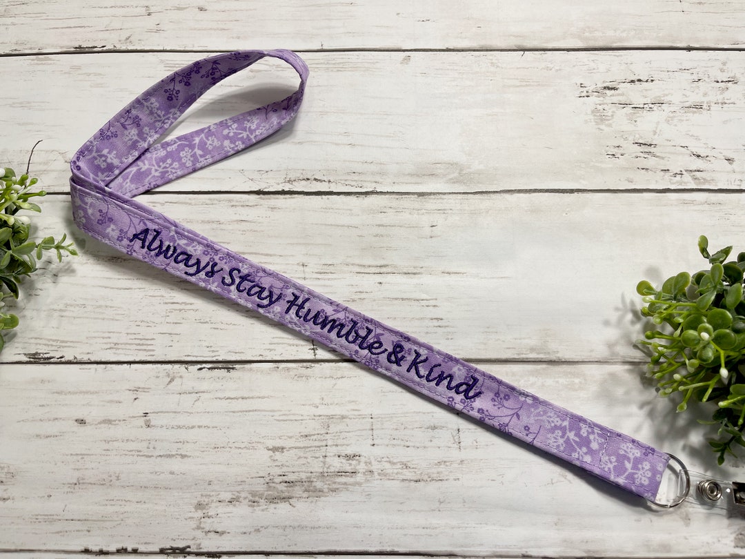Lanyard ID Badge Holder / Personalized Neck Lanyard / Monogrammed Key ...