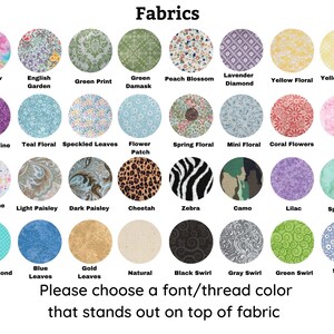 Single Initial Monogrammed Fabric Key Fob / Personalized - Etsy