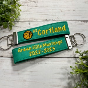Personalized Sports Tag / Sports Keychain / Monogrammed Key Fob ...