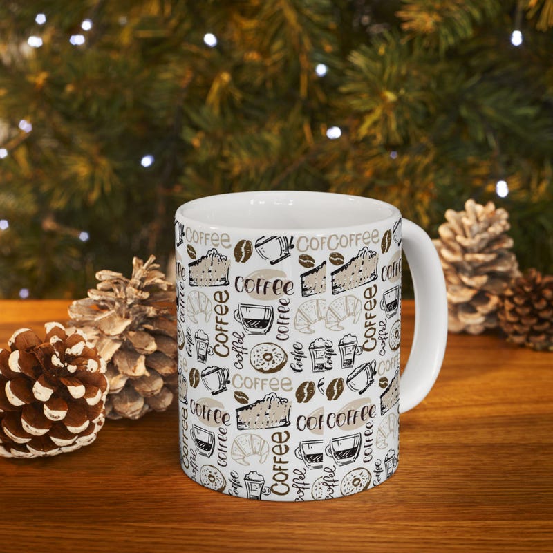 Ceramic Croissant Mug - Etsy UK