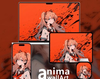 Animated Background, Girl Asuka, Twitch Stream Vtuber Animated ...