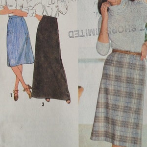 70s Sewing Pattern for Women's Maxi Skirt in Three Lengths, A Line ...