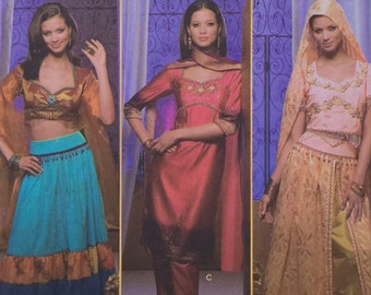 Uncut Simplicity Sewing Pattern 4249 Women's Belly Dance Costume Size 6 ...