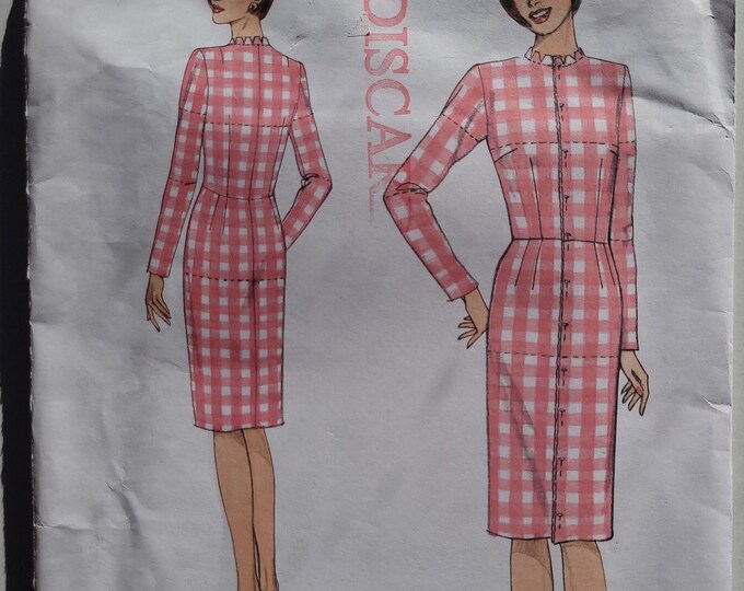 Shell Dress Sloper Sewing Pattern, Fitted Mid-knee Dress With Straight ...