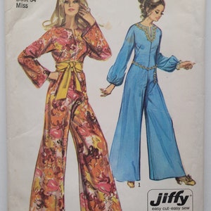 Easy Pattern - Sewing Pattern for Simple to Sew Jiffy Wide Leg Jumpsuit ...