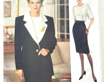 Vintage 90s Sewing Pattern for Claude Montana Double Breasted Ankle ...