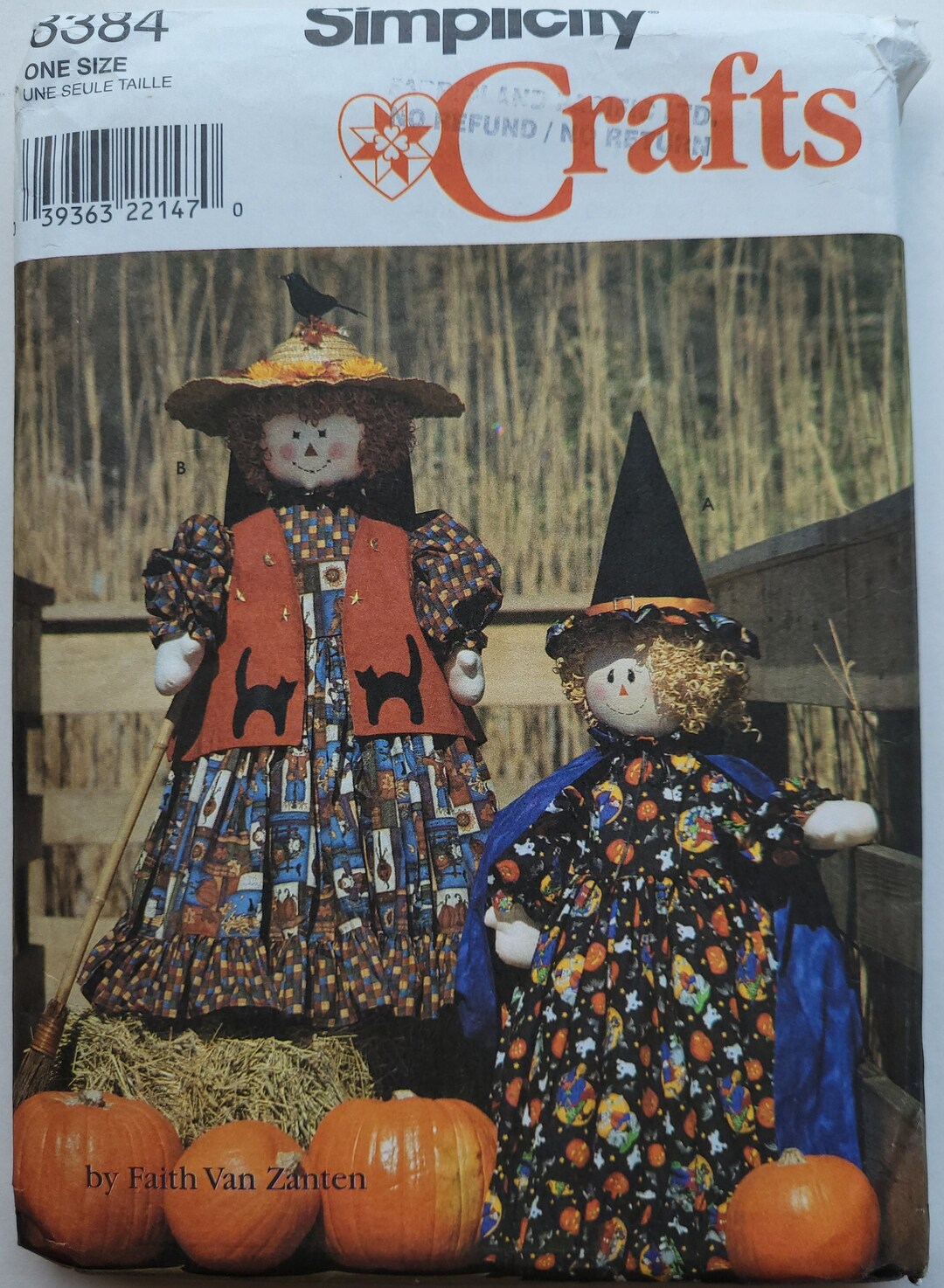 Halloween Pattern Vintage Sewing Pattern for 49 Witch With Cape and Hat ...