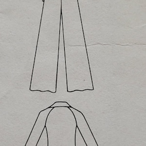 Vintage Sewing Pattern for Blouse, Flared Skirt and Wide Flared Legged ...