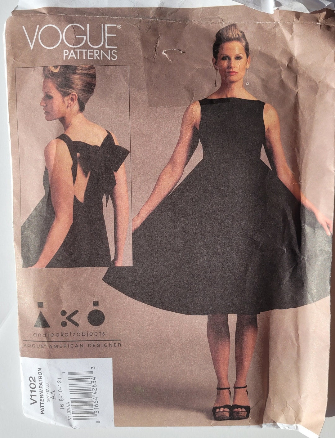 UNCUT Easy Sewing Pattern for Empire Waist Twirl Skirt Dress With Tie ...