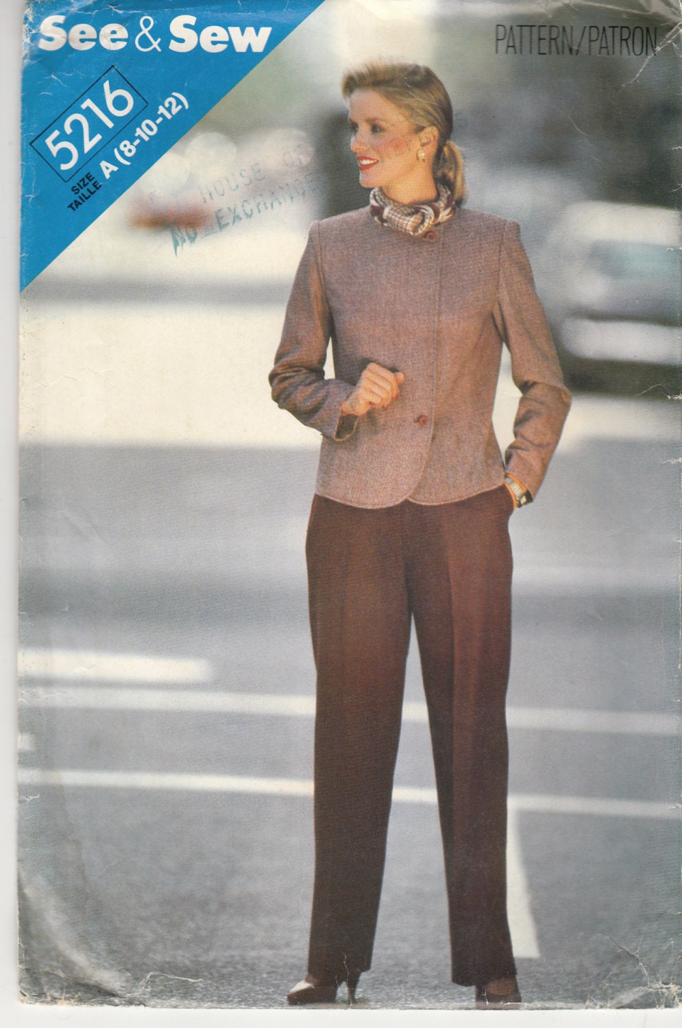 Suit Pattern Sewing Pattern for Woman's Pants & Jacket - Etsy