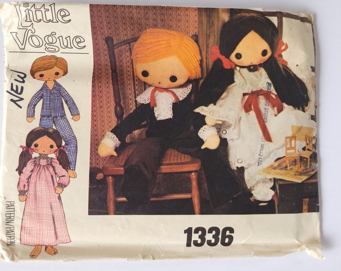 Rag Doll Pattern UNCUT Vintage Sewing Pattern for 32 - Etsy