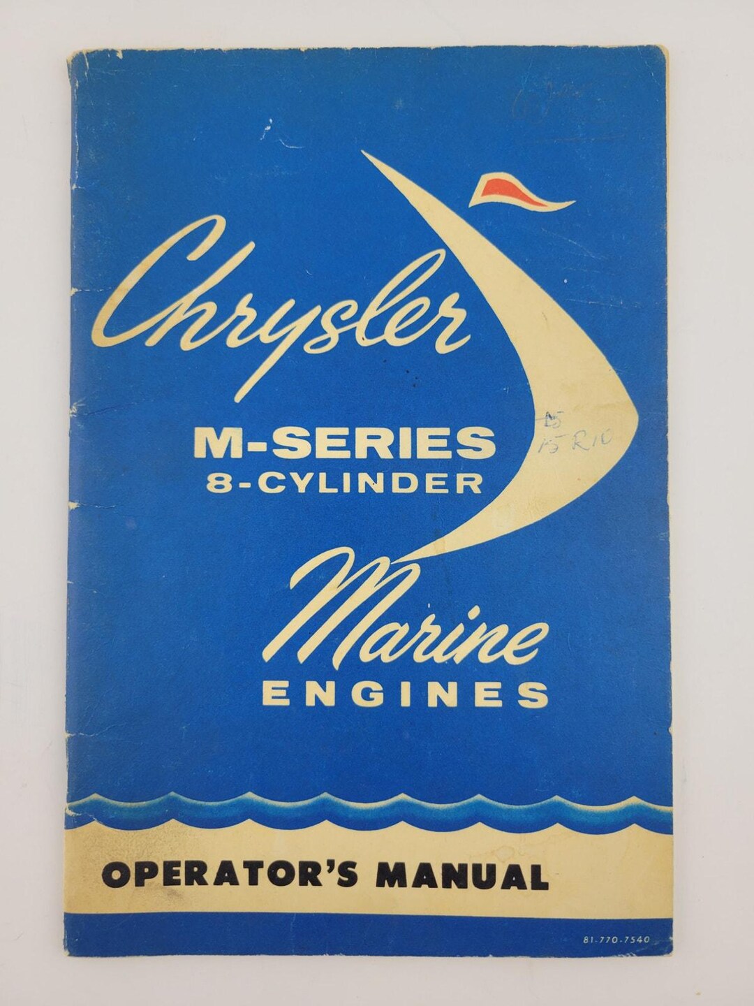 1960s Chrysler M-series Marine Engines Operator's Manual, Litho in USA ...
