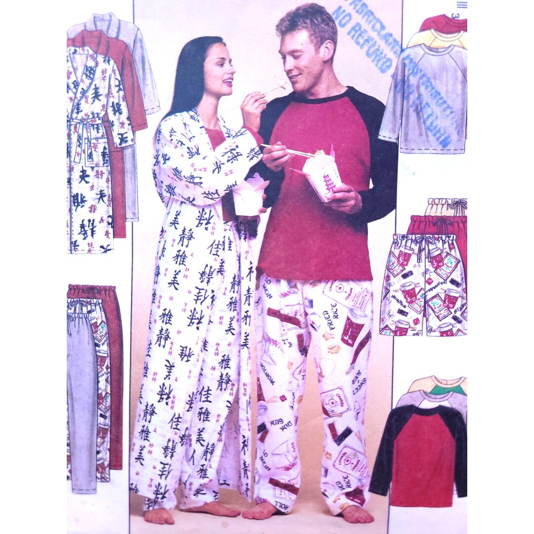 Mccall's 3019 Easy Sewing Pattern, Size XL-XXL, Unisex Men's Women's ...